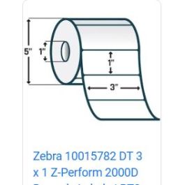 LABEL DT 3 X 1 ZEBRA Z-PERFORM 2000D