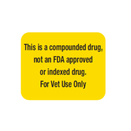 AUXILIARY LABEL - 1-1/4 X 1 - THIS IS A COMPOUNDED DRUG
