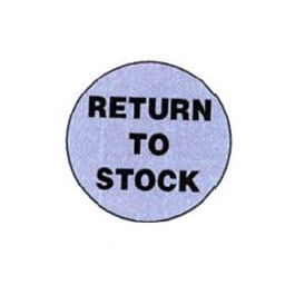 WARNING LABEL 3/4 CIRCLE - RETURN TO STOCK