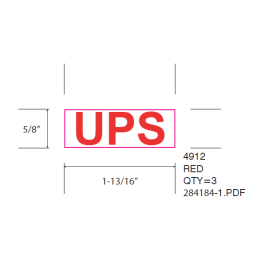 SELF-INKING STAMP, 3/4 x 1-7/8, FEDEX
