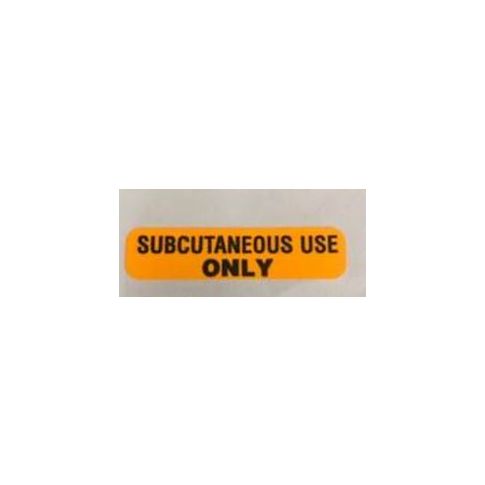 *AUXILIARY LABEL SUBCUTANEOUS USE ONLY